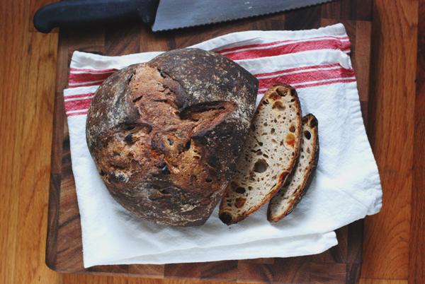 Cocoa-Rye Raisin Bread